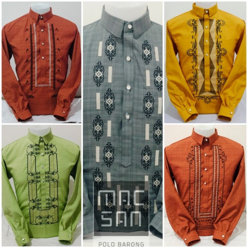 Long Sleeves Barong More New Colors and Designs | Shopee Philippines