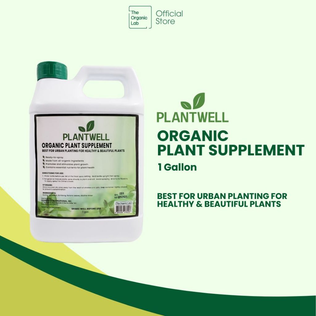 PLANTWELL Organic Plant Supplement 1gal (1pc) | Shopee Philippines