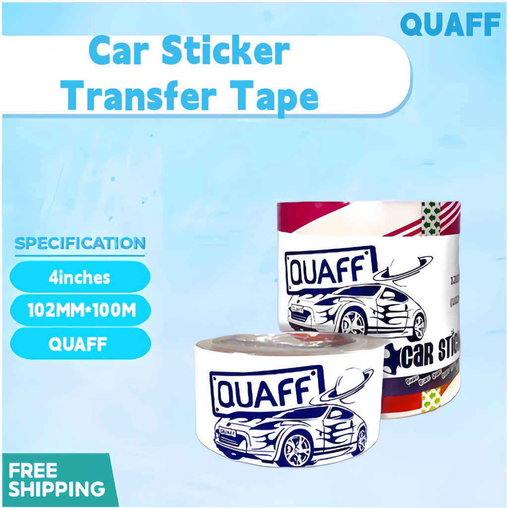 Quaff Transparent Transfer Tape for Car Sticker Decals or Cut-out Vinyl ...