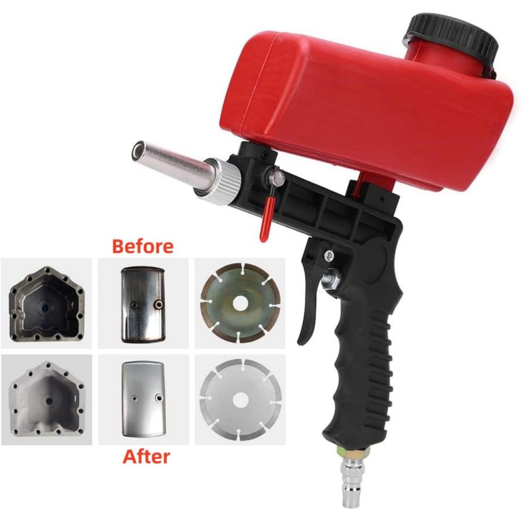 Blast Gun Set Portable Gravity Blast Tool Removes Paint, Stains, Rust ...
