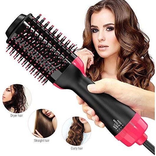 Hair Dryer and Volumizer,Hot Air Paddle Styling Brush Ion Generator ...