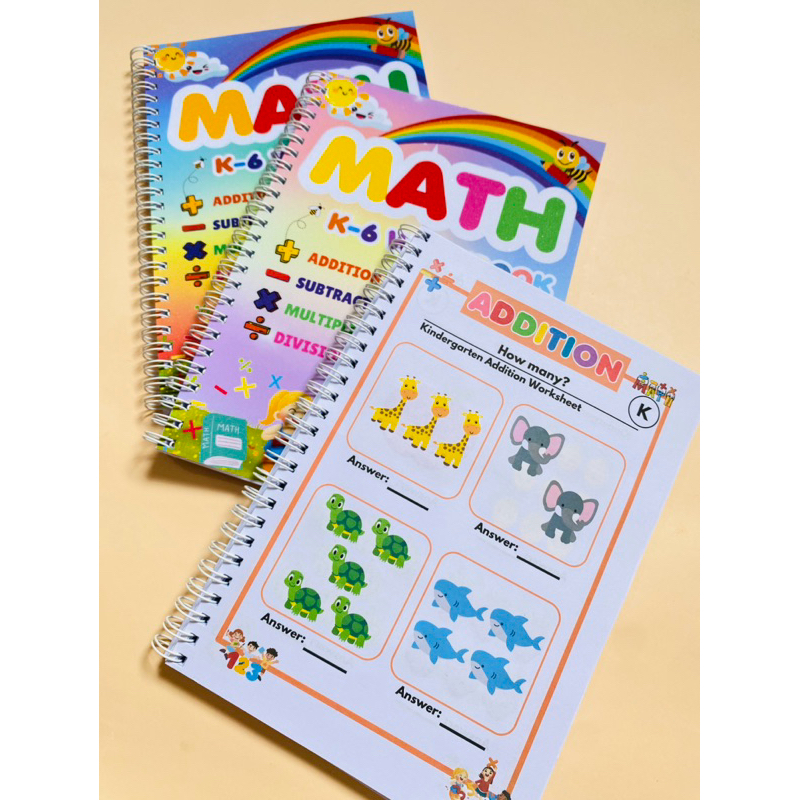 MATH K-6 WORKBOOK (with freebies!) | Kinder to Grade 6 Math Educational ...