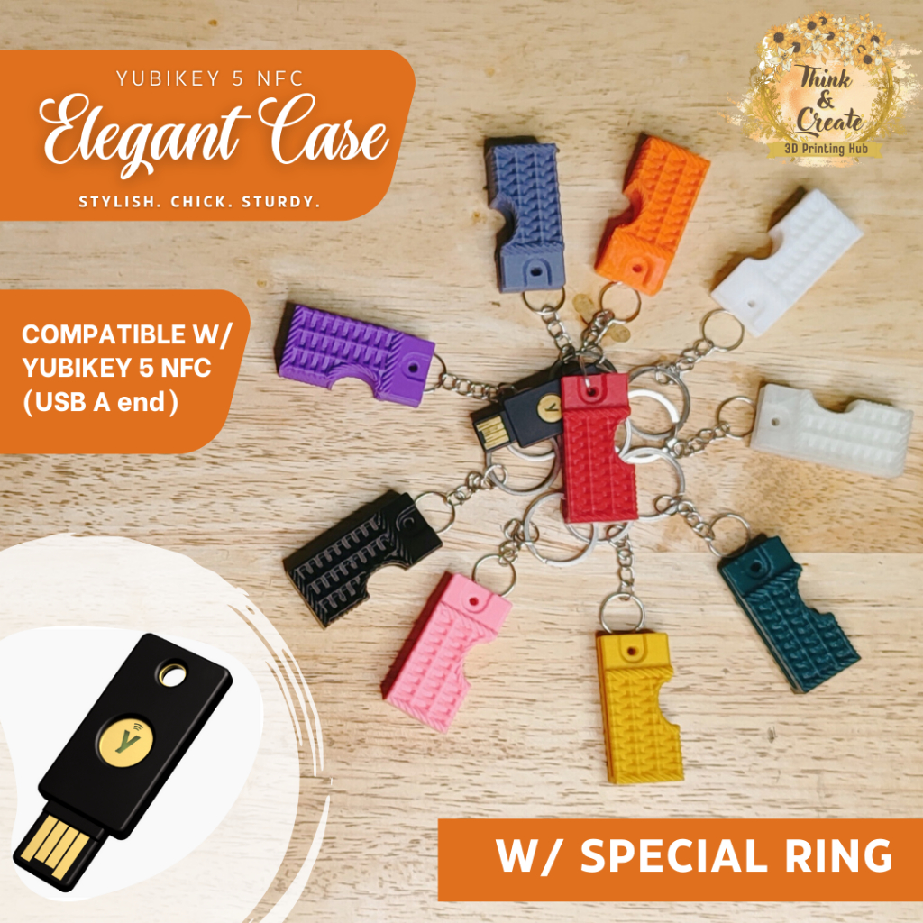 High Quality Yubikey 5 NFC Case / Holder for Yubikey 5 NFC (for USB A ...