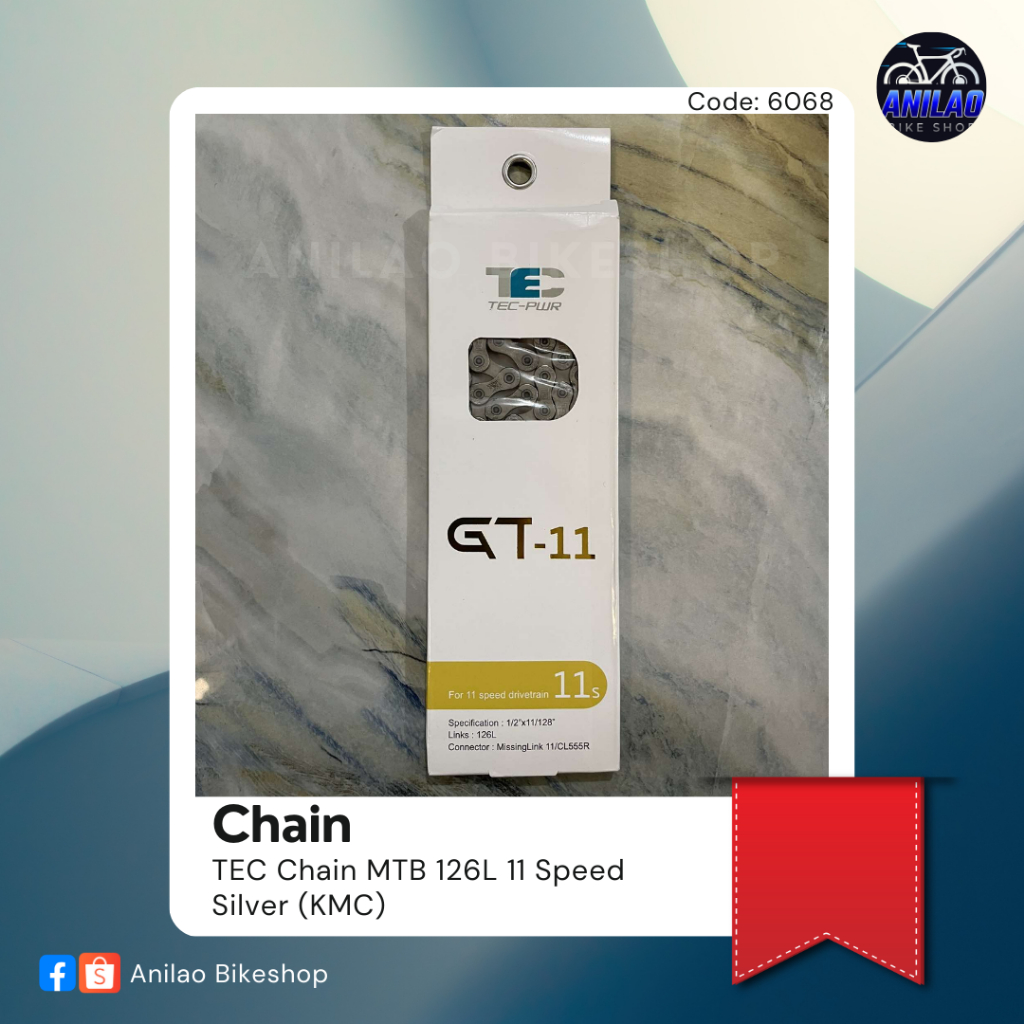 TEC Chain MTB 126L 11 Speed Silver (KMC) | Shopee Philippines