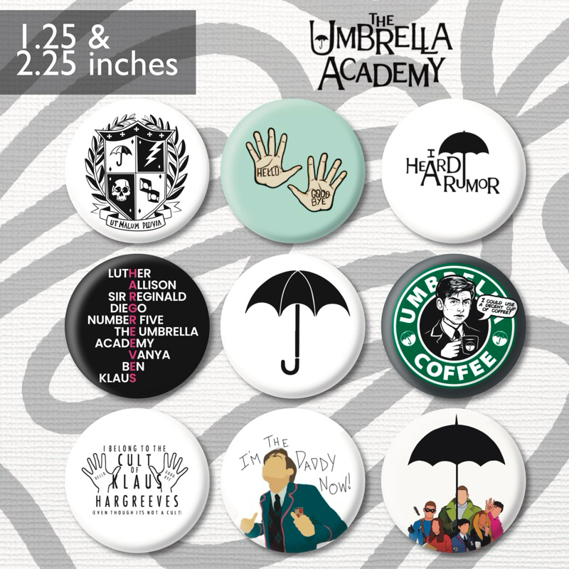 The Umbrella Academy Button Pin | Fanart | Shopee Philippines