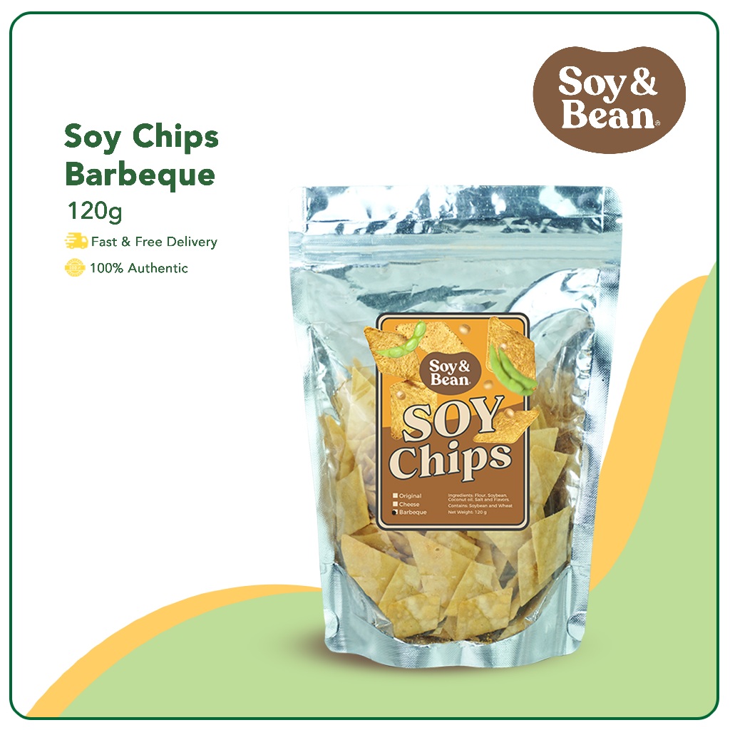 Soy & Bean Soy Chips BBQ 120g [Plant-Based, Chips] | Shopee Philippines