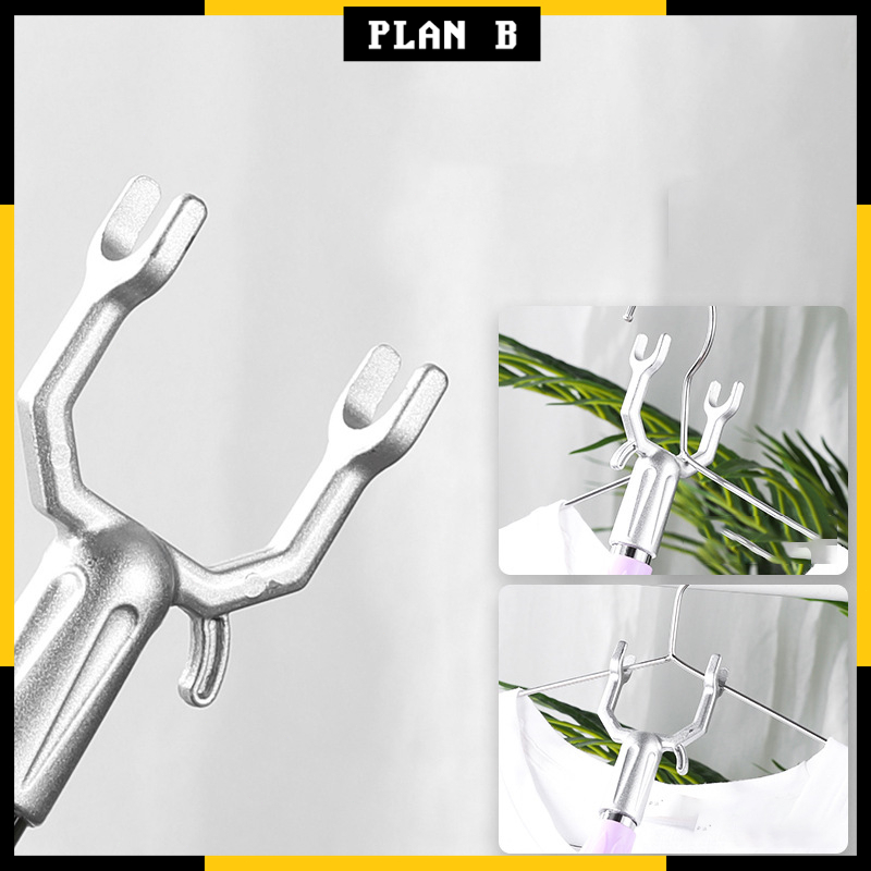 143cm Aluminum Alloy Adjustable Clothes Pole Fork Adjustable Clothes ...