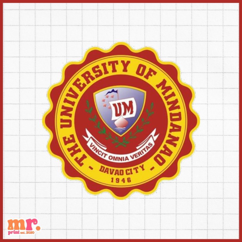 UM LOGO STICKERS | UNIVERSITY OF MINDANAO | WATERPROOF STICKERS ...