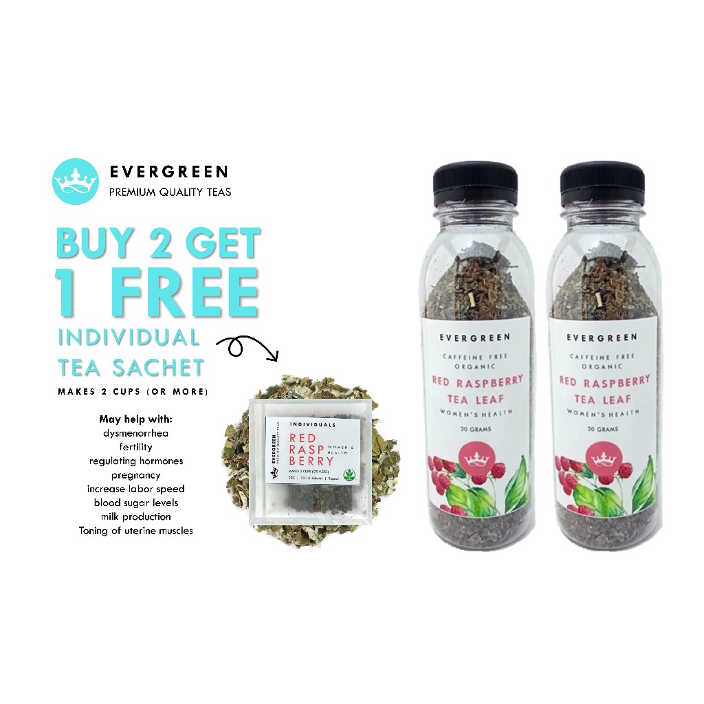 Organic Red Raspberry Leaf Tea Bottle 30g Herbal Menstruation Fertility ...