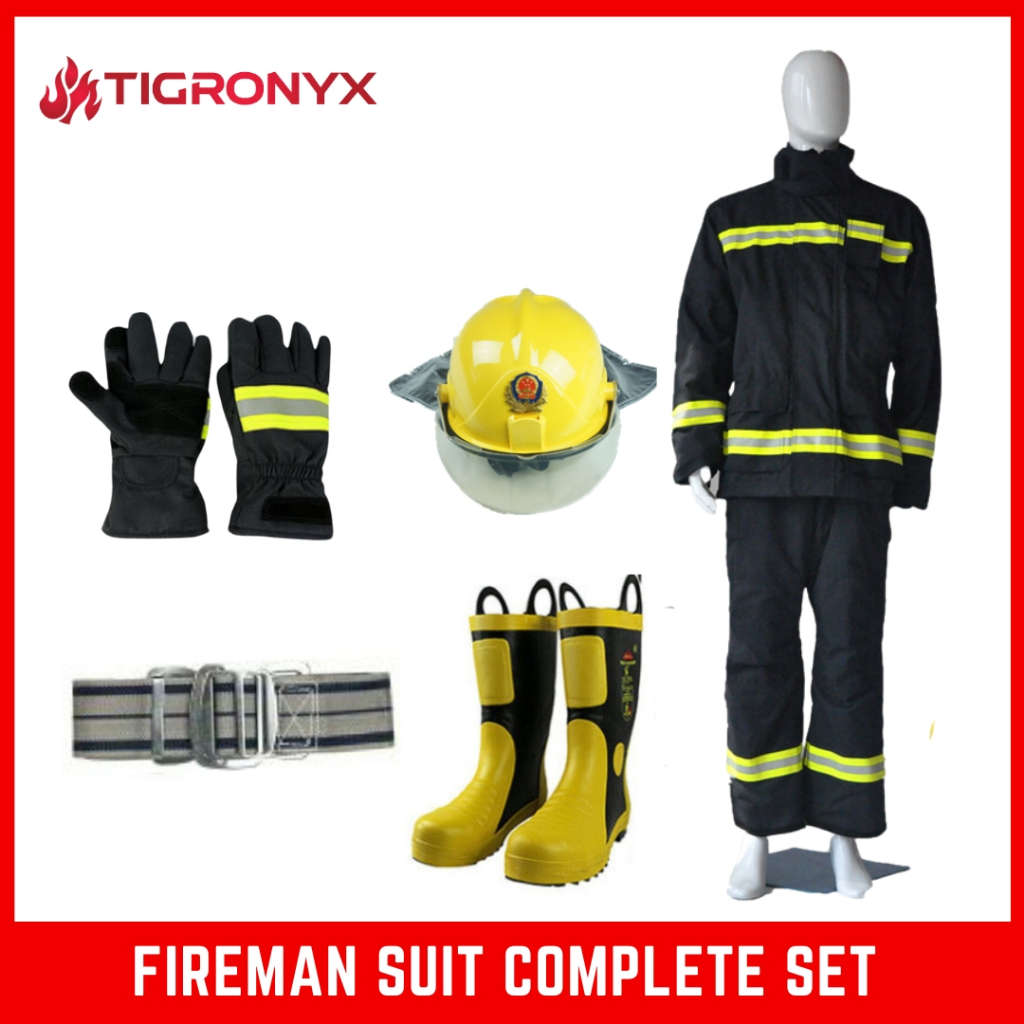 Fireman Suit Complete Set | Shopee Philippines