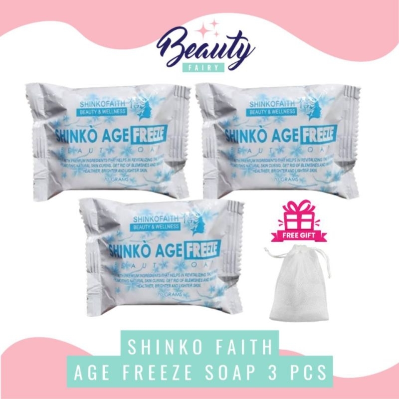 Shinko Faith Shinko age freeze beauty soap whitening anti aging ...