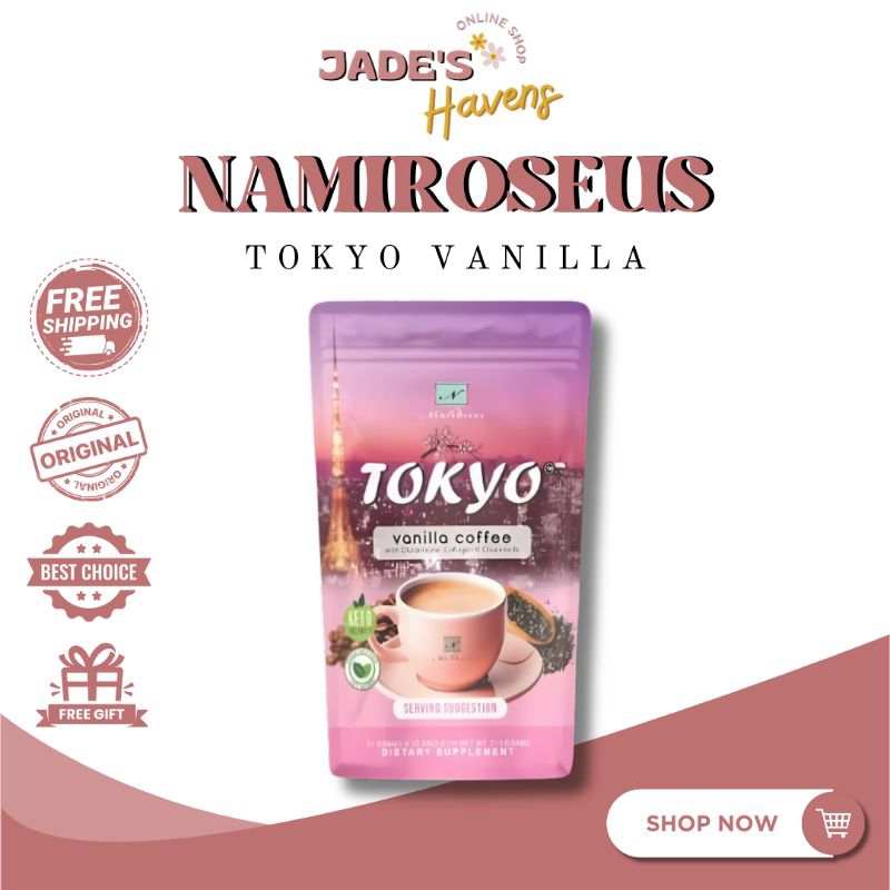 Namiroseus TOKYO Vanilla Coffee with Glutathione Collagen and Chia ...