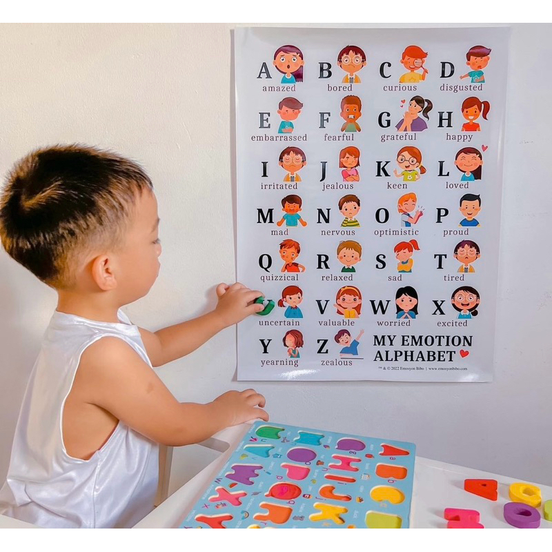 My Emotion Alphabet Big Chart Educational Learning for Kids Feelings ...
