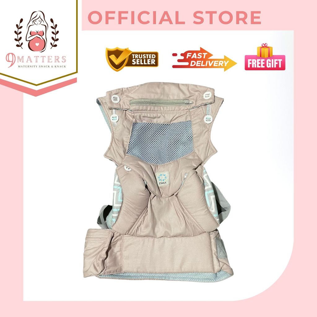 Zima MESH LIGHT GRAY Ergonomic Baby Carrier Suitable for Newborns to ...