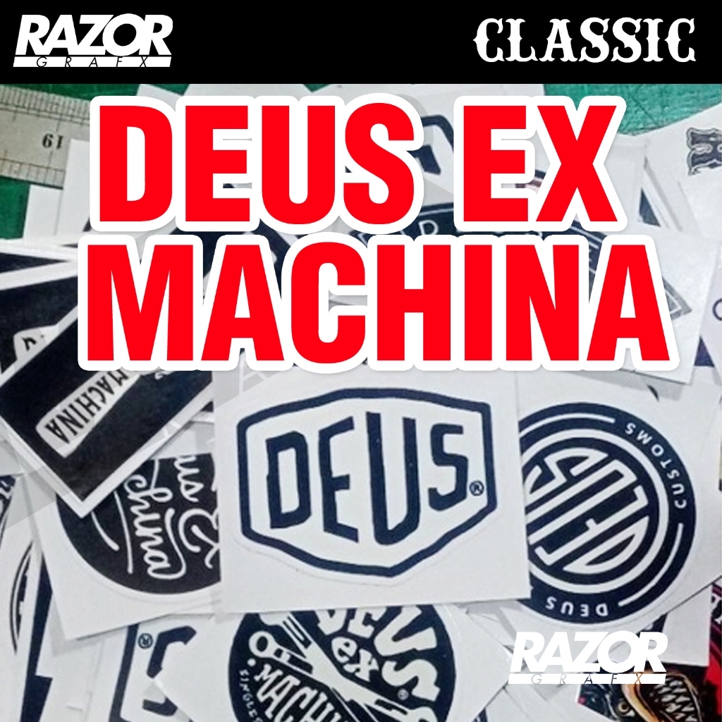 Deus ex Machina Logo Sticker / Classic Vintage Retro / Cafe Racer ...