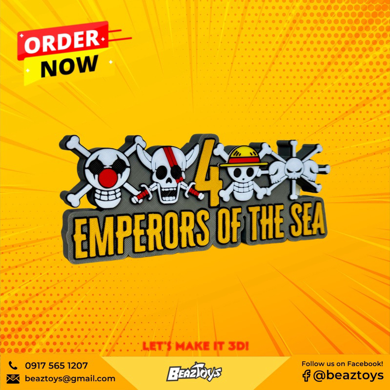 Emperors of the Sea 3D Logo | Custom Print | Shopee Philippines