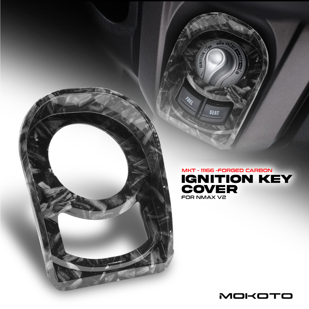 MOKOTO NMAX 2020/2021 KEYLESS IGNITION COVER T-5539 GLOSSY-CARBON ...