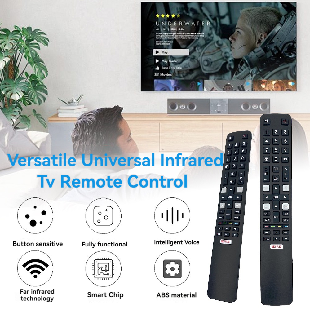 RC802N TV Remote Control Home for TCL LCD TVs with NETFLIX Buttons ...