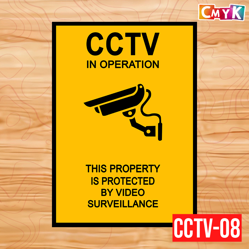 CMYK Customized Signages and Materials CCTV Laminated A4 Size Bond ...