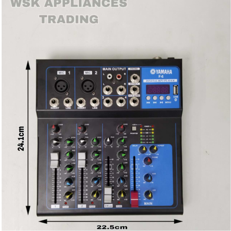 YAMAHA MIXER F4-USB 4 Channel Mixer W/Bluetooth Sound Mixer | Shopee ...