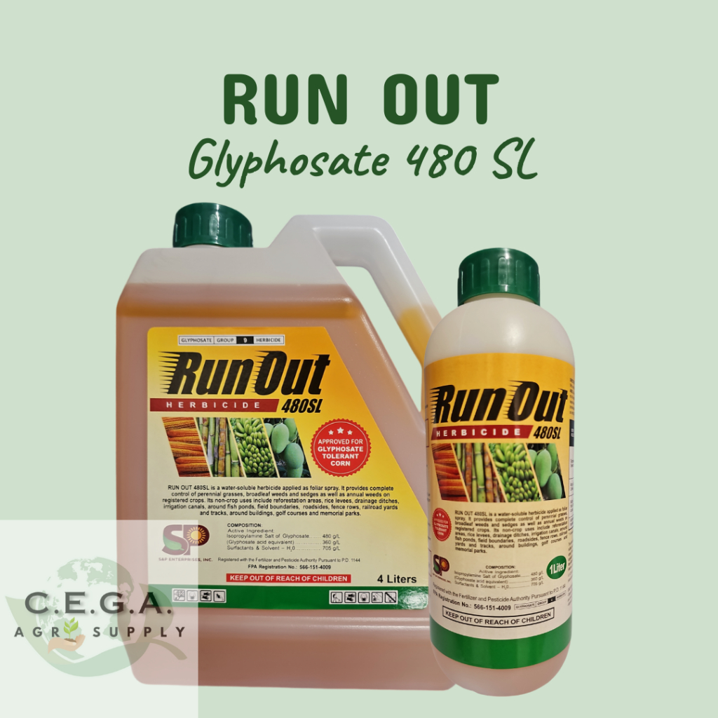 RUN OUT Glyphosate 480 SL | HERBICIDE | Shopee Philippines