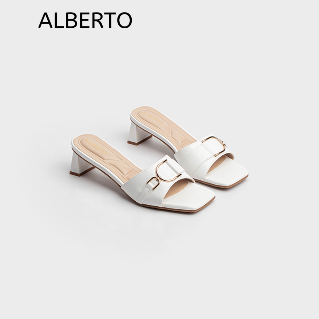 ALBERTO Women's Amaris Low Heeled Sandals | Shopee Philippines
