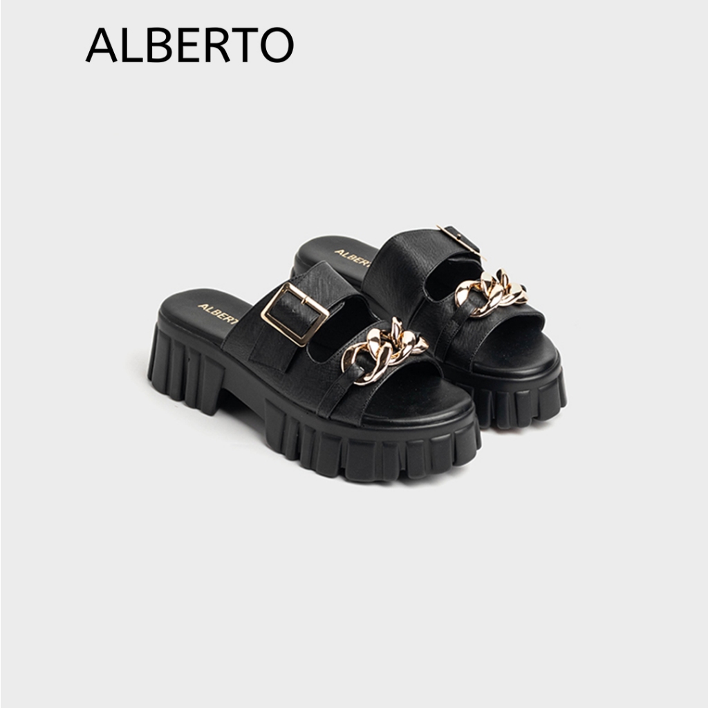 ALBERTO Women's Amara Chain Sandals | Shopee Philippines