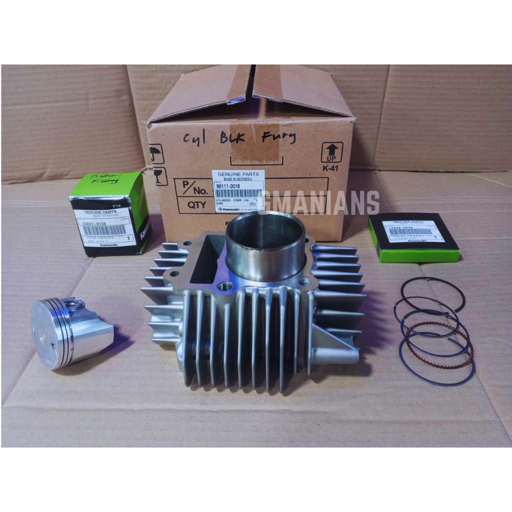 Genuine Kawasaki Block Set Std Fury Cylinder Block Piston Piston Ring