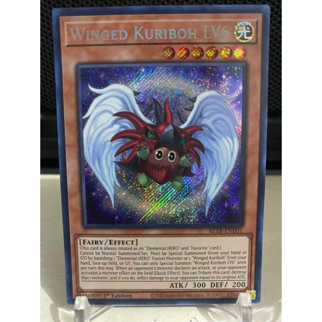 Winged Kuriboh LV6 - BLTR-EN001 - Secret Rare 1st Edition | Shopee Philippines