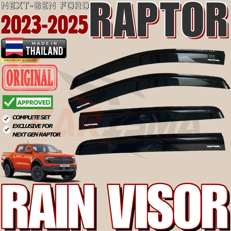 NEXT-GEN FORD RAPTOR 2023-2025 ORIGINAL RAIN VISOR (next generation ...
