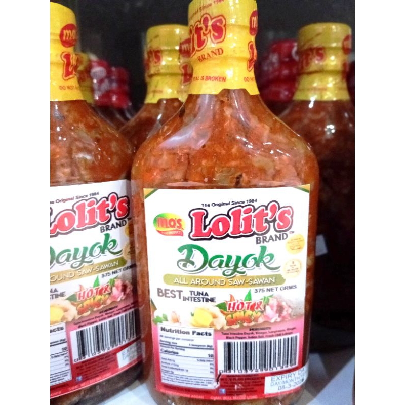 Lolit's Dayok/ Famous Dayok Appetizer Lolit's 180ml, 375ml/ LOLIT'S ...