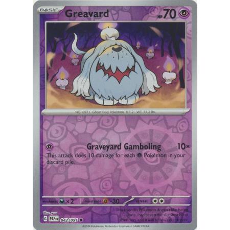 Greavard - 042/091 - Reverse Holo | POKEMON TCG: Scarlet and Violet ...