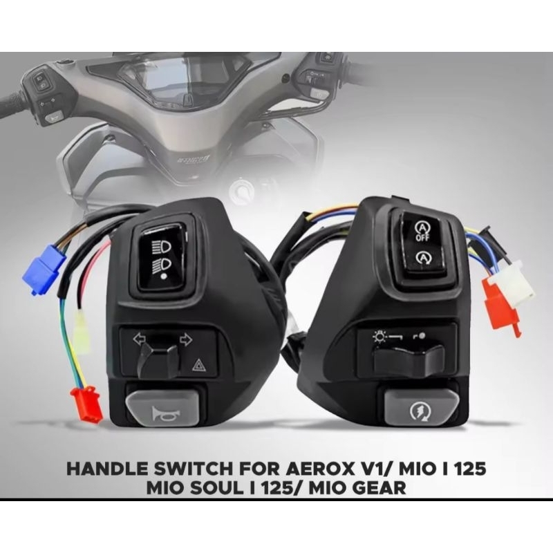 AEROX V1 HANDLE SWITCH WITH HAZARD LIGHT FOR AEROX / MIO I 125/ MIO ...