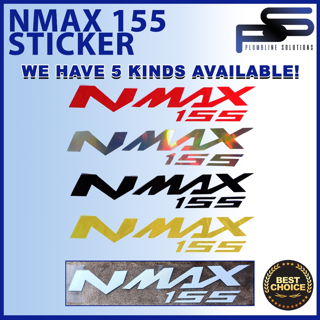 NMAX Logo Sticker Car Hood Emblem Sticker / Black / Red / Yellow ...