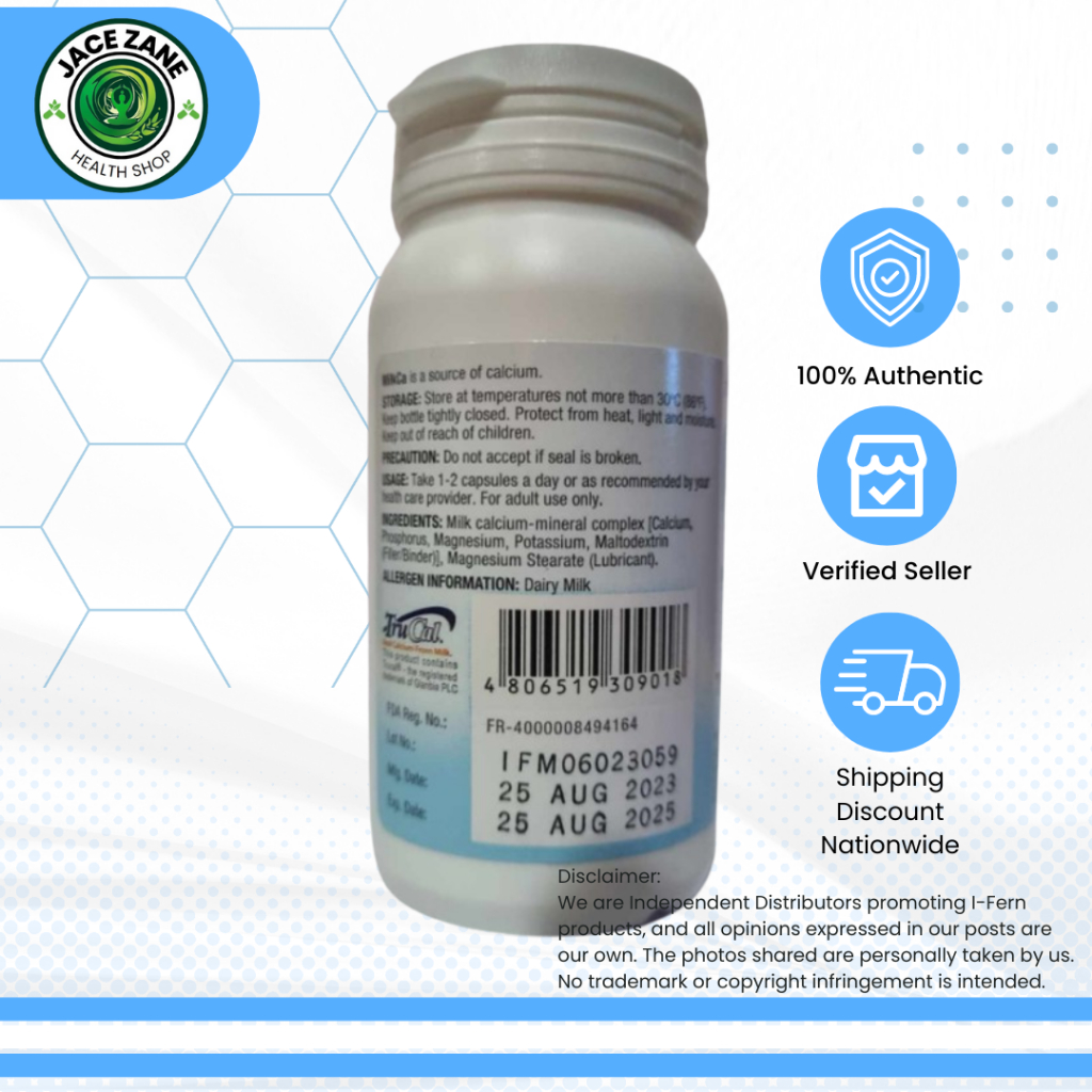 Calcium Complex Bone Health Plus - 60 Capsules with Phosphorus and ...
