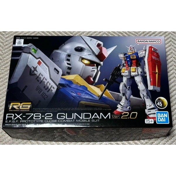 RG Mobile Suit Gundam RX-78-2 Gundam Ver.2.0 1/144 scale color-coded ...