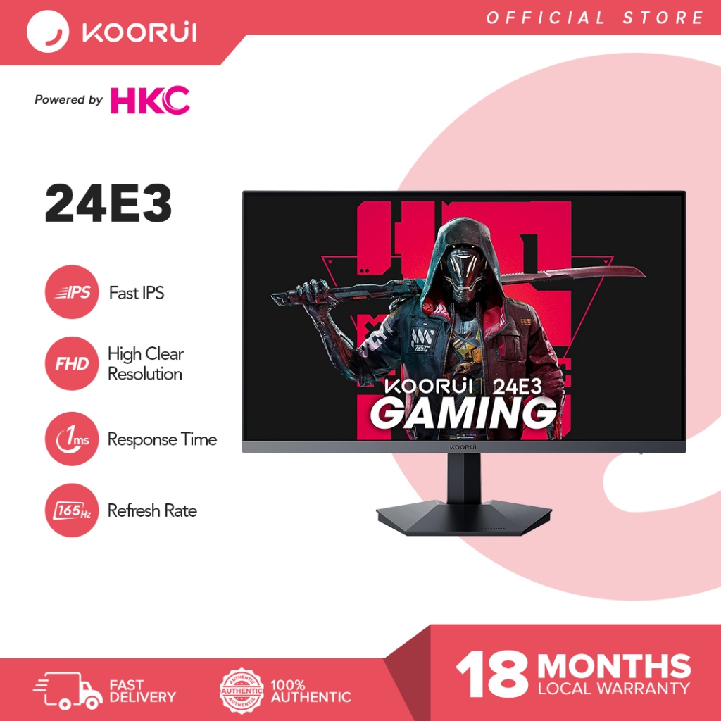 Koorui 24E3 165Hz 1ms 23.8" IPS FHD / G2411P (24E3 V2) 200Hz 1ms 23.8 ...