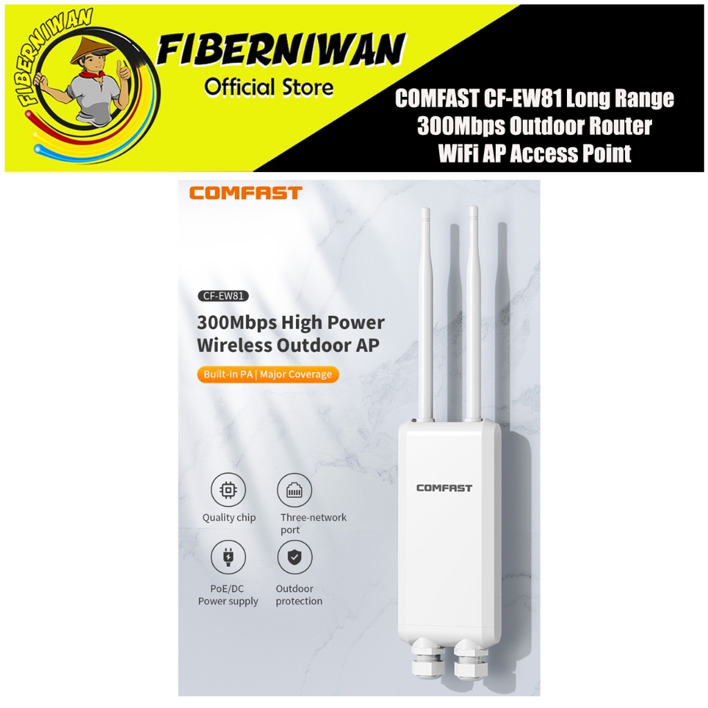 COMFAST CF-EW81 Long Range 2.4GHz Outdoor Wireless Network CPE Bridge ...