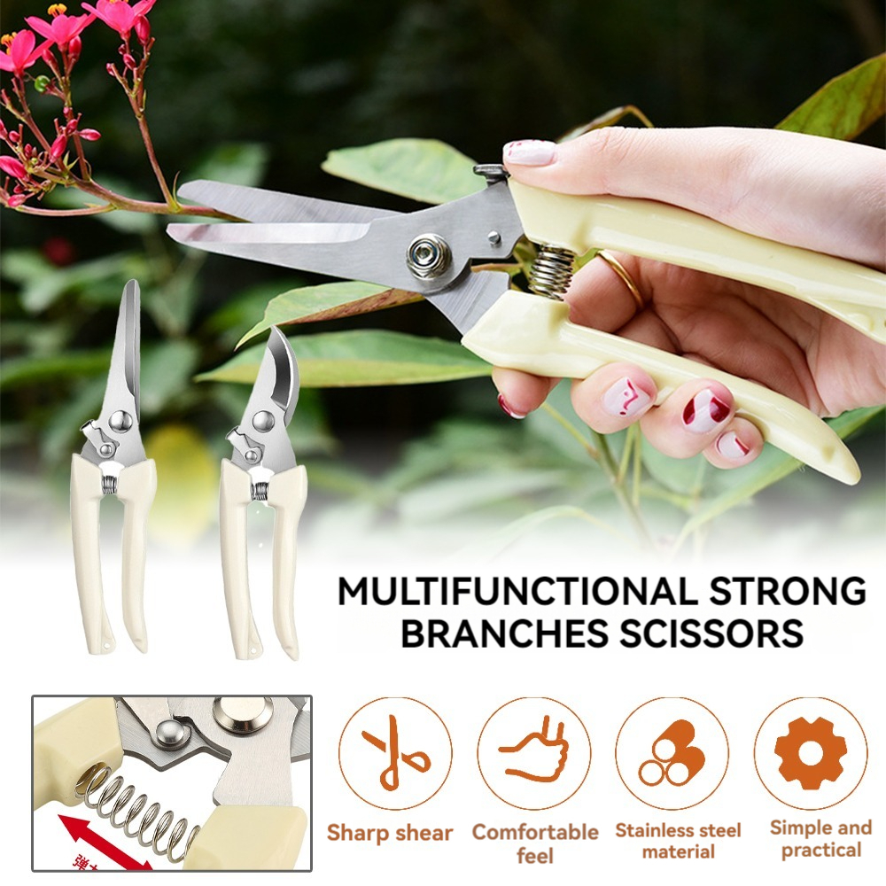 Pruning Shears Flower Fruit Tree Garden Shears Stainless Steel Garden ...