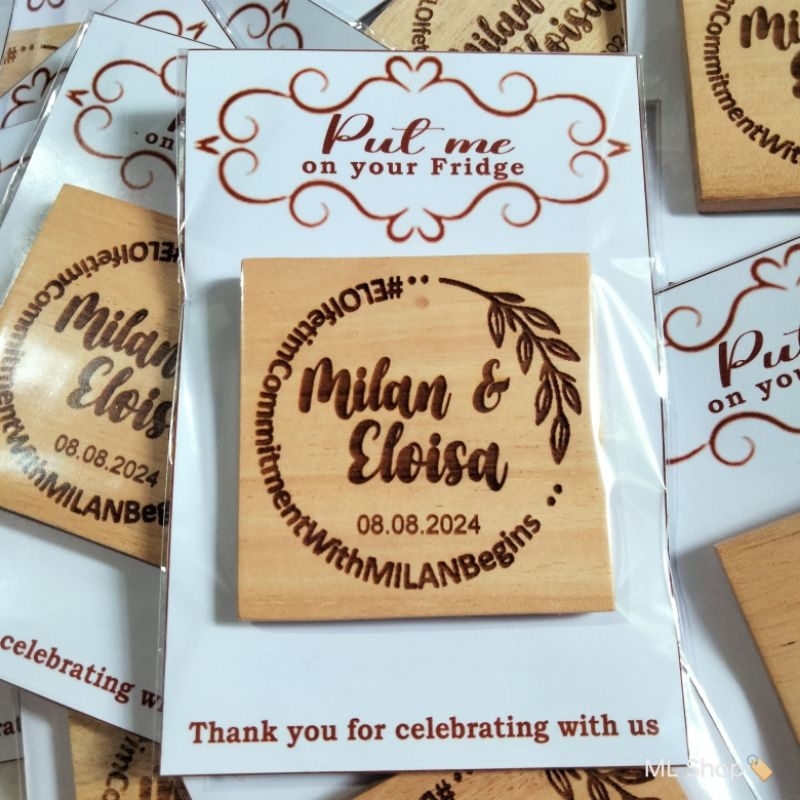 personalized ref magnet-wedding souvenir items-ref magnet -giveaways ...