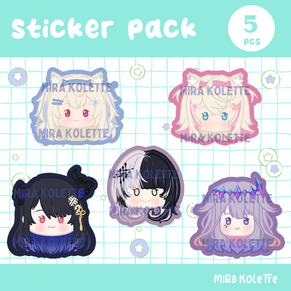 HOLOLIVE -Advent- STICKER PACK | Shopee Philippines