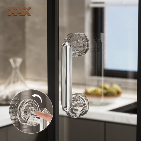 FPX Suction Cup Glass Door and Window Handles Push Pull Door Handle ...