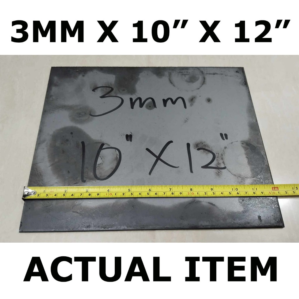 MS BASE PLATE 3MM X 10" X 12" MILD STEEL === BAKAL 3MM X 10" X 12 ...
