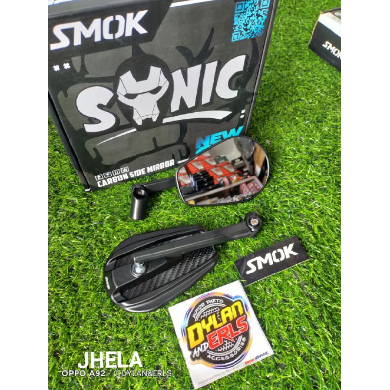 SMOK SONIC CARBON SIDE MIRROR RAIDER/SNIPER/MIO/NMAX/AEROX/PCX/ CLICK ...