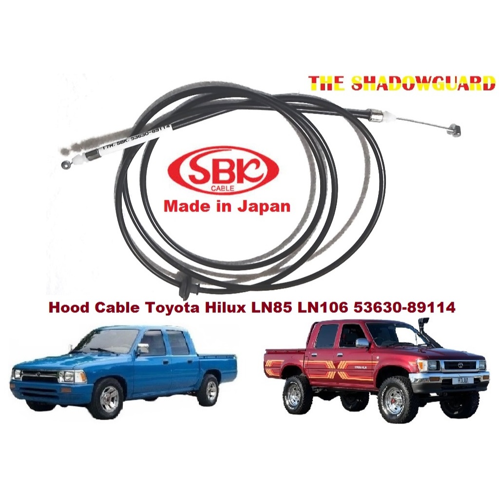 Toyota Hilux LN85 LN106 53630-89114 2L 3L Hood Cable SBK | Shopee ...
