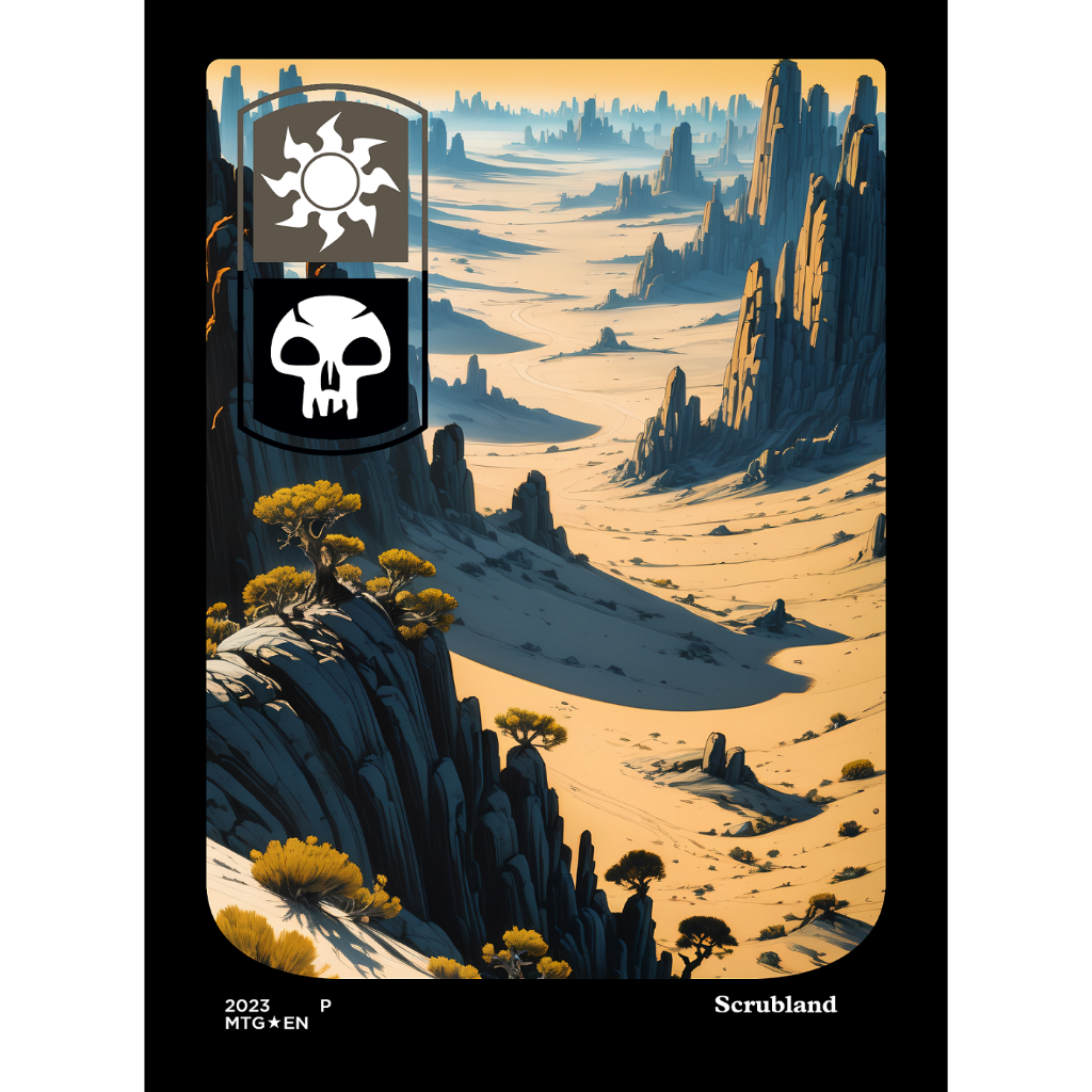 Custom Art Card - Scrubland (Ukiyo) | Shopee Philippines