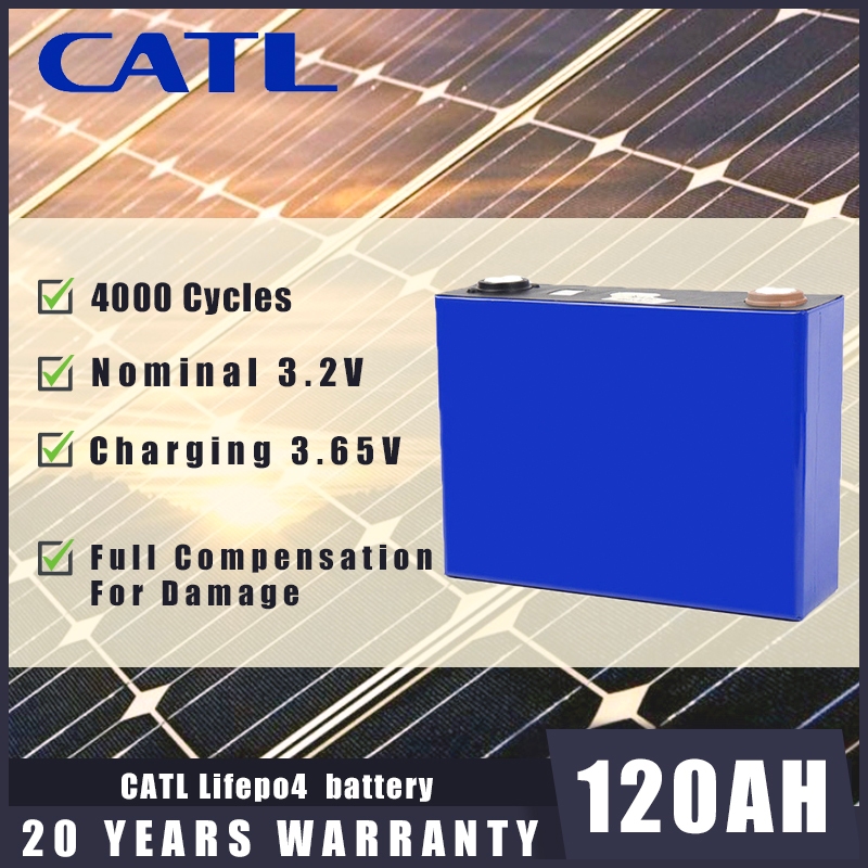 【3.2V 120Ah CATL Lifepo4 Battery】Solar Rechargeable Battery Lithium ...