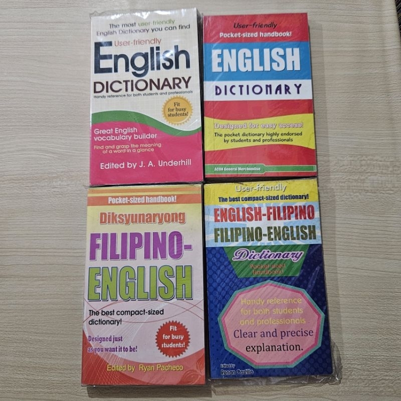 English Dictionary/English Filipino Dictionary | Shopee Philippines