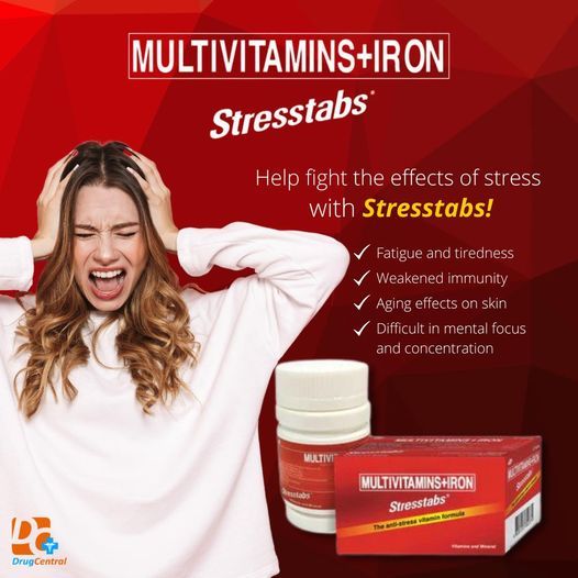 STRESSTABS, Stresstabs Multivitamins + Iron 30 Tablets | Shopee Philippines