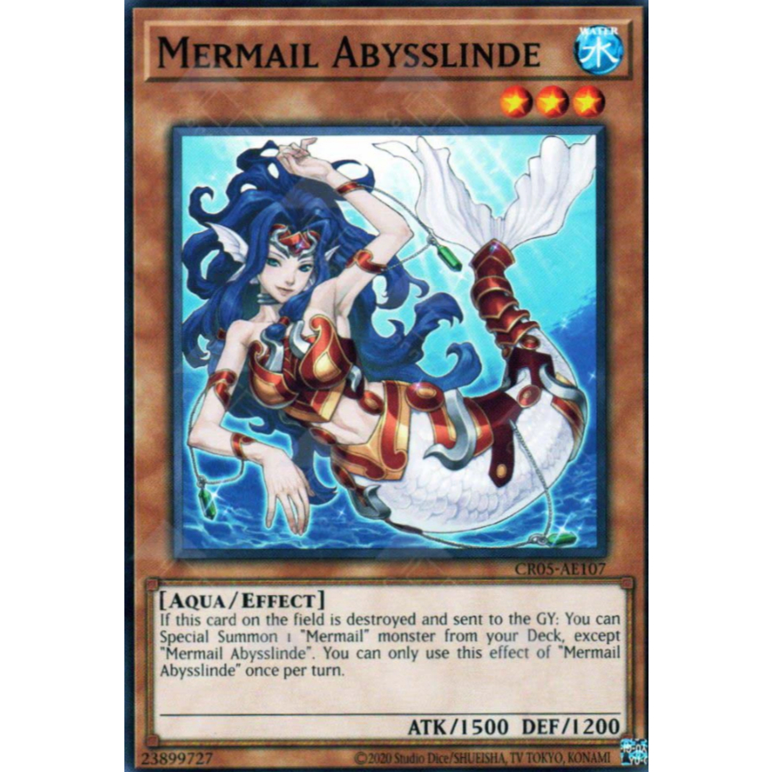 CR05-AE107 Mermail Abysslinde YUGIOH CARD | Shopee Philippines